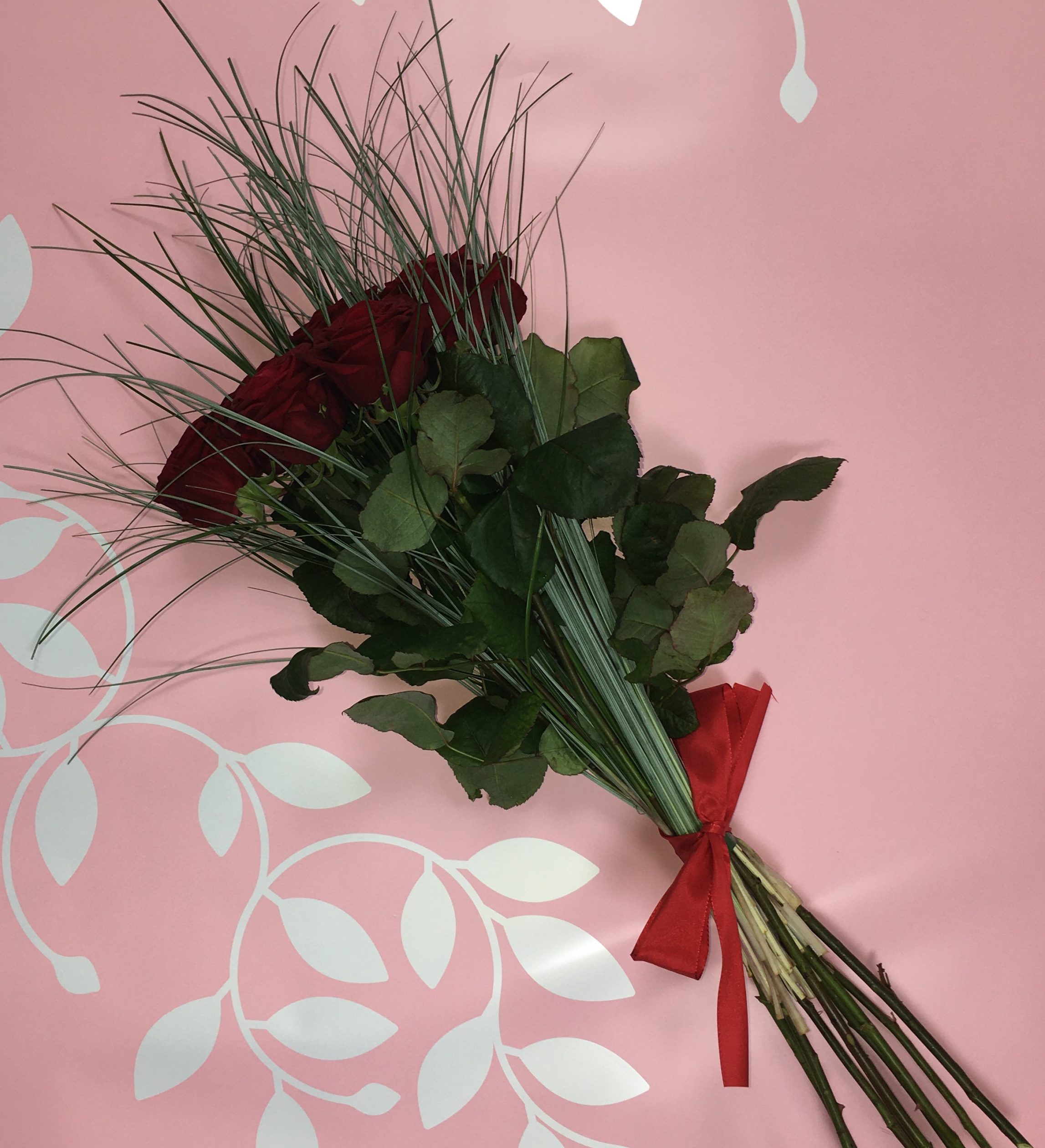 Bouquet de grandes roses rouges – MONCEAU FLEURS MONTPELLIER