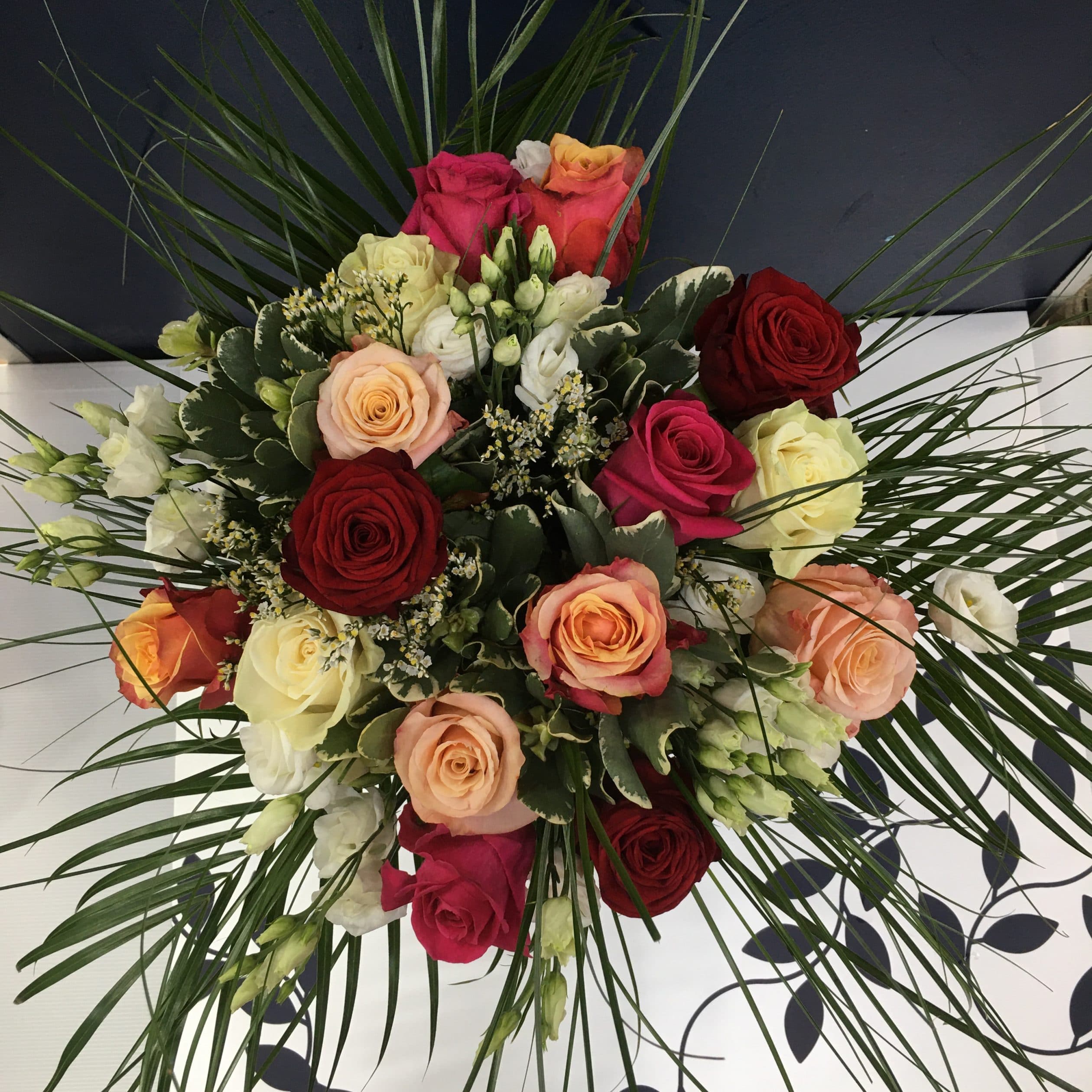 Bouquet Rose Galant – MONCEAU FLEURS MONTPELLIER